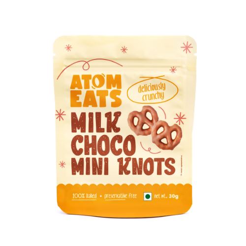 Buy Atom Eats Milk Chocolate Pretzels (30g) Online On Slimjim India ...